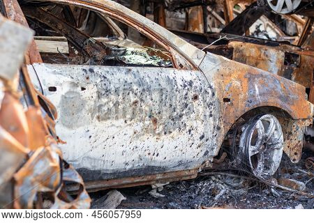 Burnt Car Body Riddled Image & Photo (Free Trial) | Bigstock