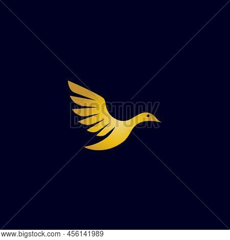 Golden Bird Vector Vector & Photo (Free Trial) | Bigstock