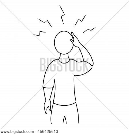 Headache. Sketch. Vector & Photo (Free Trial) | Bigstock