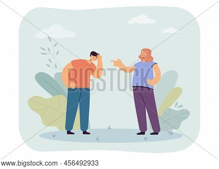 Cartoon Wife Scolding Vector & Photo (Free Trial) | Bigstock