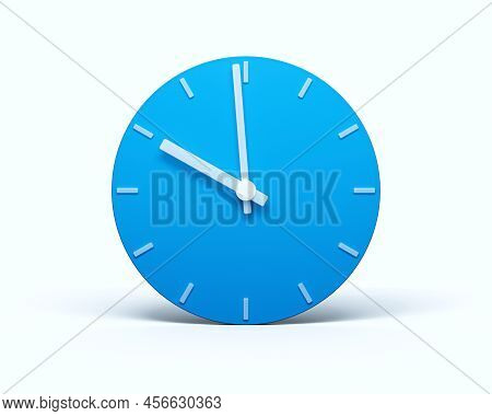 Blue Wall Clock On Image & Photo (Free Trial) | Bigstock