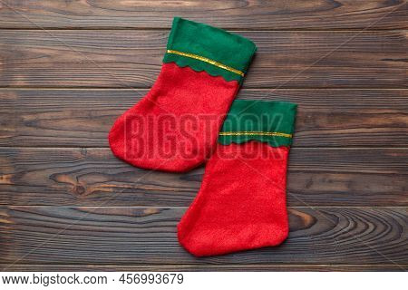 Santa Red Sock Top Image & Photo (Free Trial) | Bigstock
