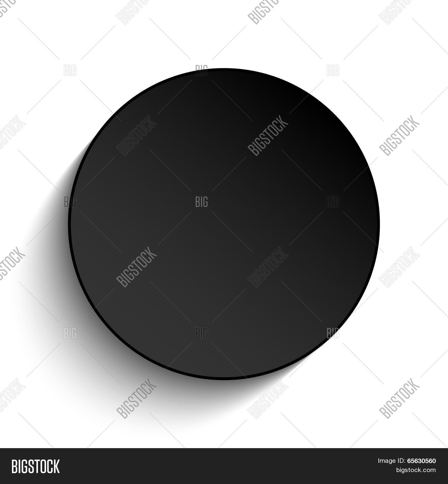 Black Circle Button Vector & Photo (Free Trial) | Bigstock