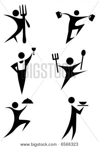 Eating Stick Figure Vector & Photo (Free Trial) | Bigstock