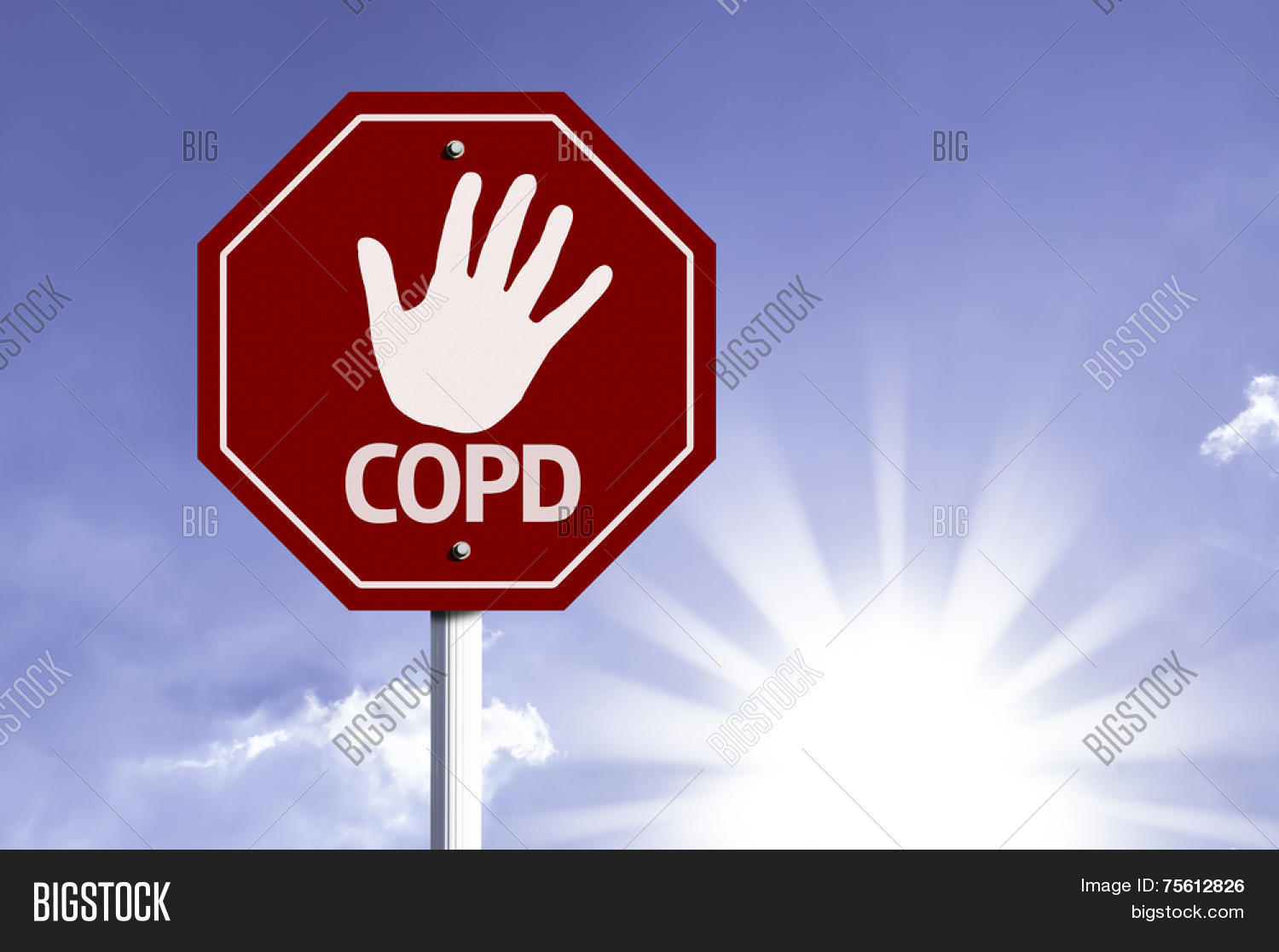 Stop COPD Red Sign Sun Image & Photo (Free Trial) | Bigstock