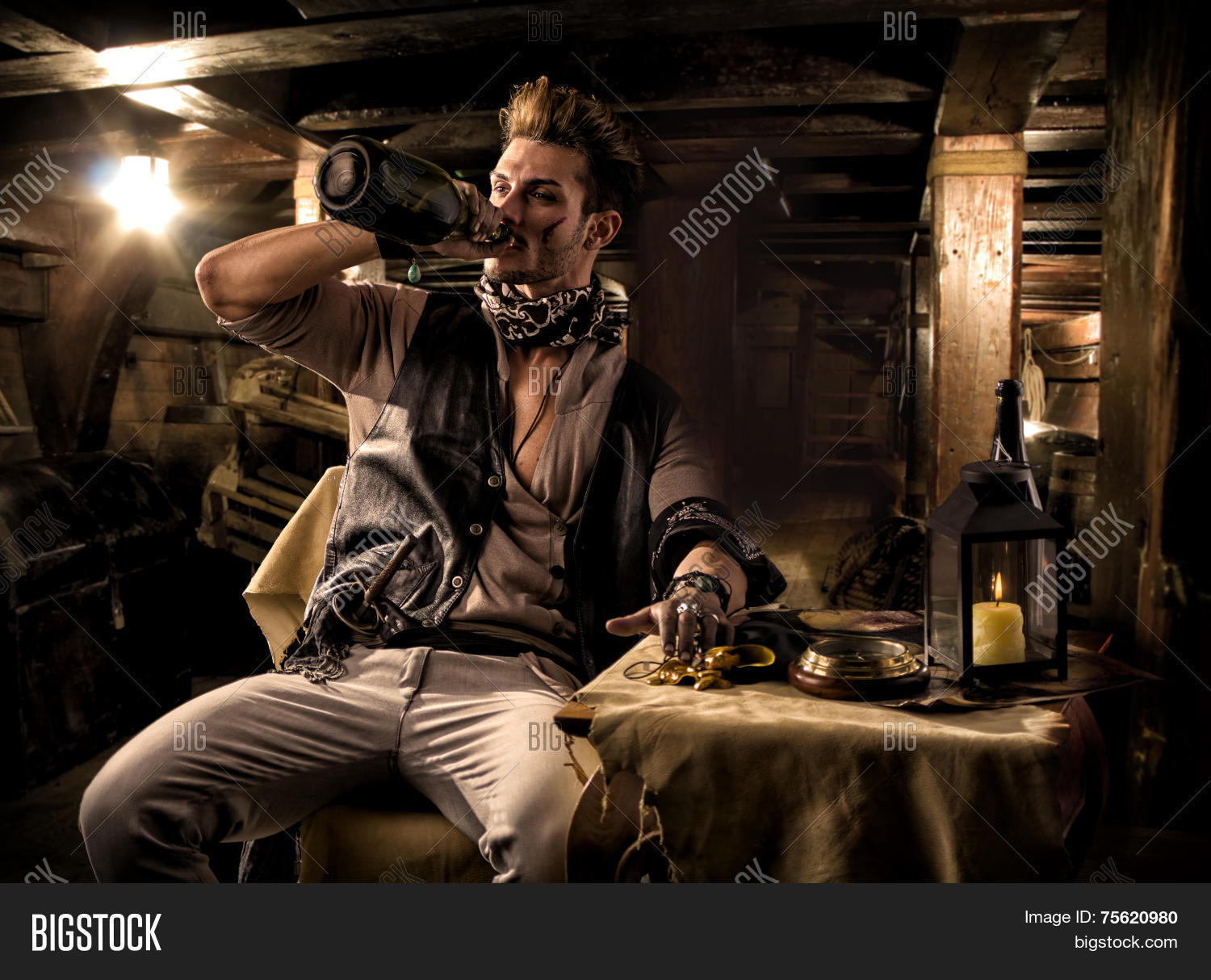 Pirate Drinking Bottle Image & Photo (Free Trial) | Bigstock