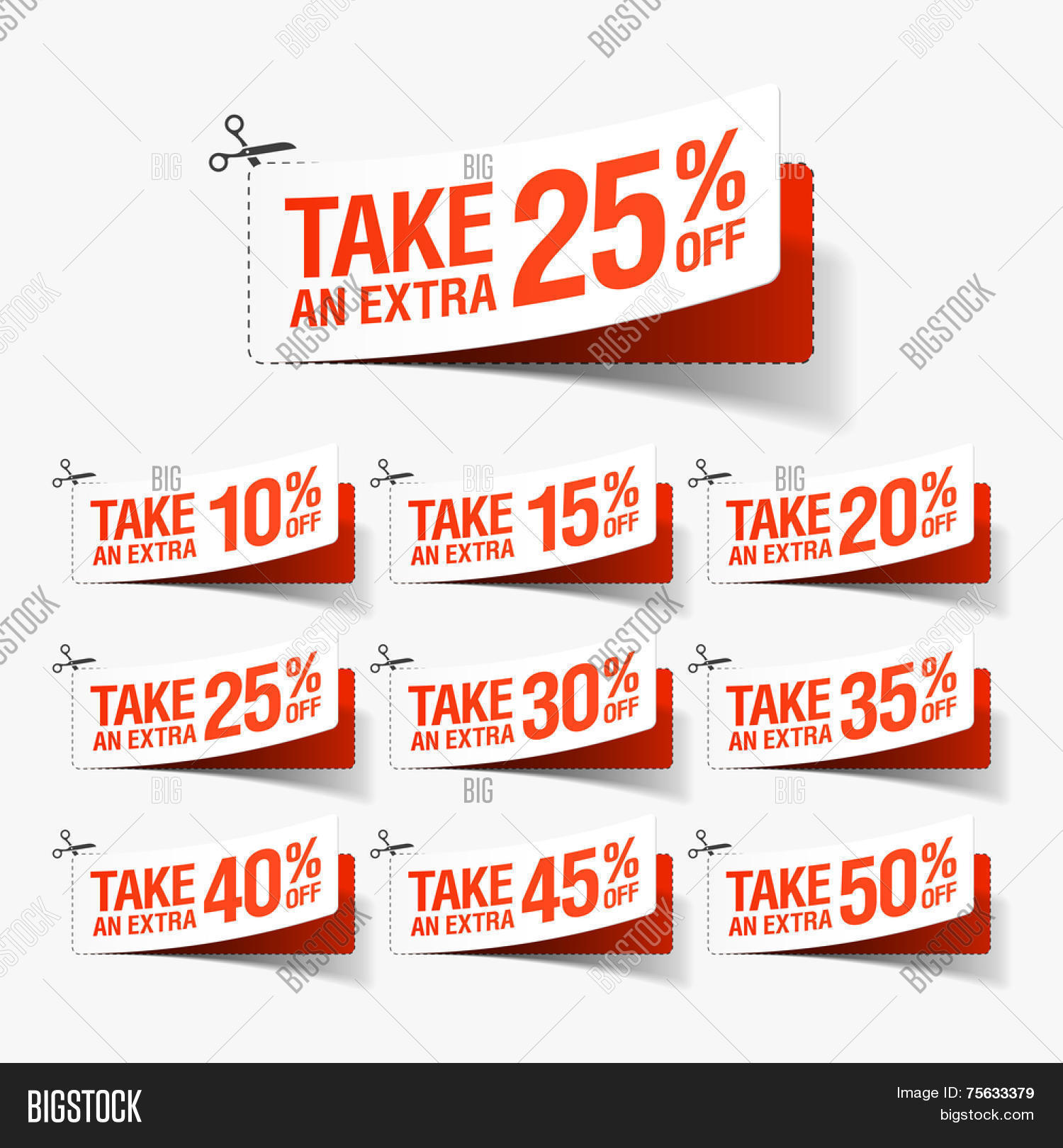 Take Extra Sale Vector & Photo (Free Trial) | Bigstock