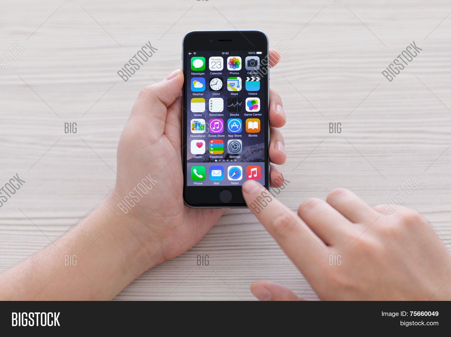 Man Holding Iphone 6 Image & Photo (Free Trial) | Bigstock
