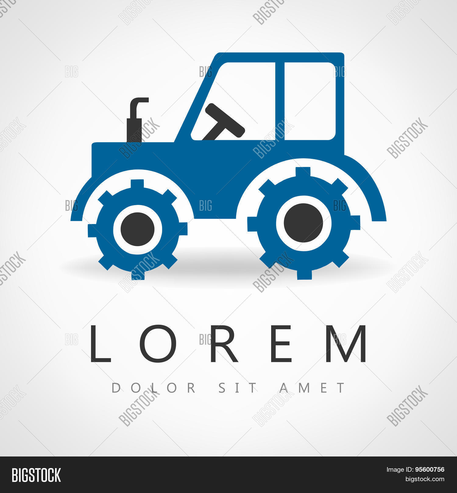 Tractor Logo Vector & Photo (Free Trial) | Bigstock