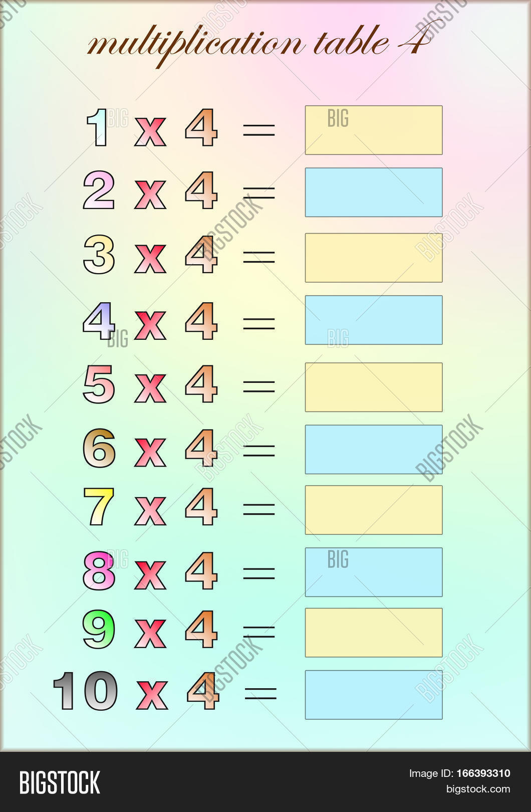 Multiplication Table Image & Photo (Free Trial) | Bigstock
