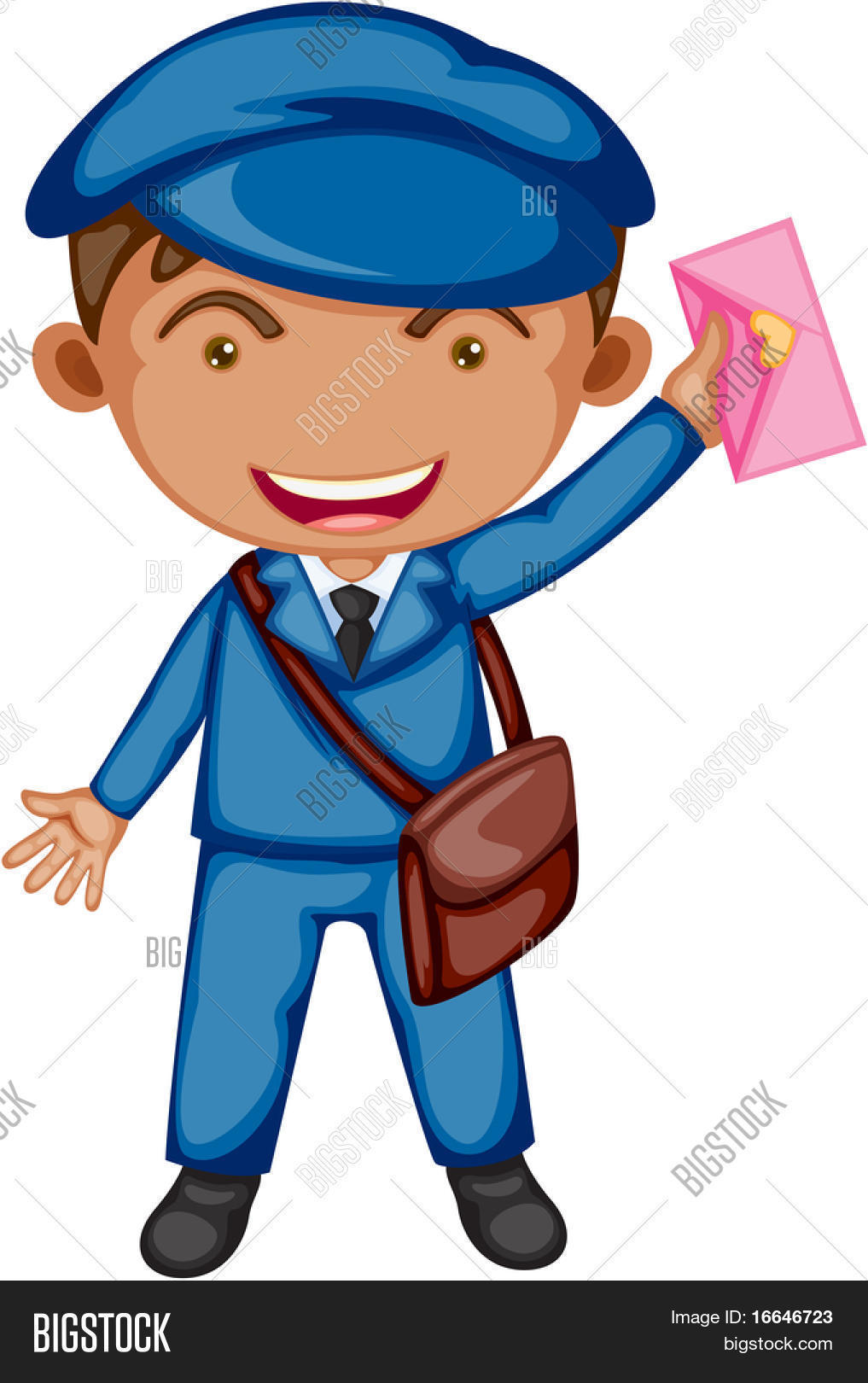 Illustration Postman Image & Photo (Free Trial) | Bigstock