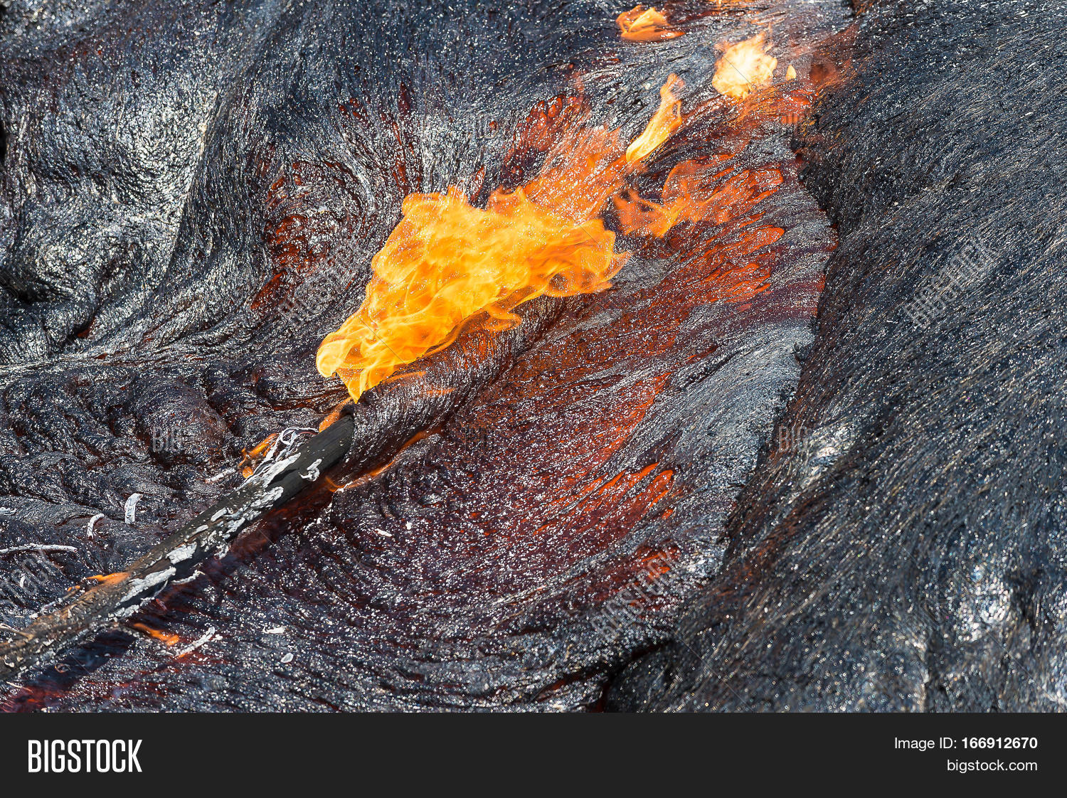 Close Lava Flow Lava Image & Photo (Free Trial) | Bigstock