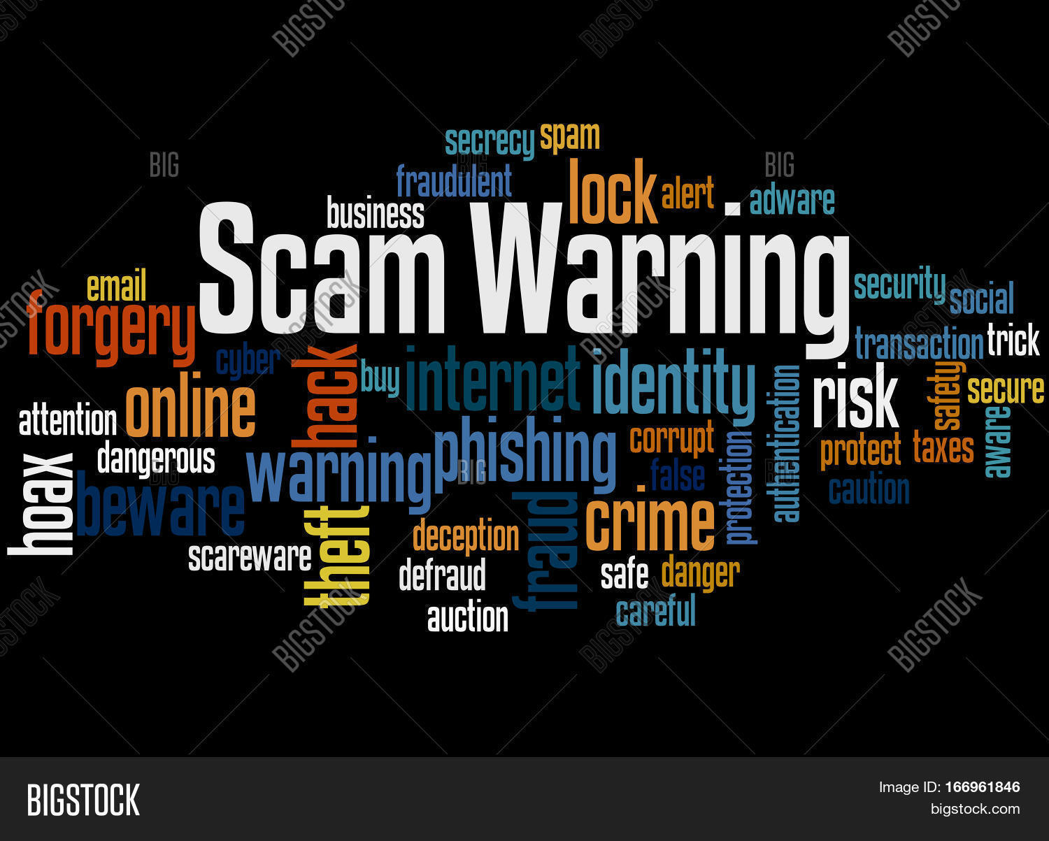 Scam Warning, Word Image & Photo (Free Trial) | Bigstock