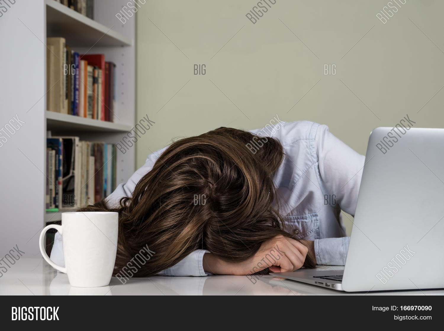 Tired Girl Resting Her Image And Photo Free Trial Bigstock