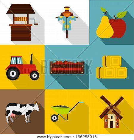 Ranch Icons Set. Flat Vector & Photo (Free Trial) | Bigstock