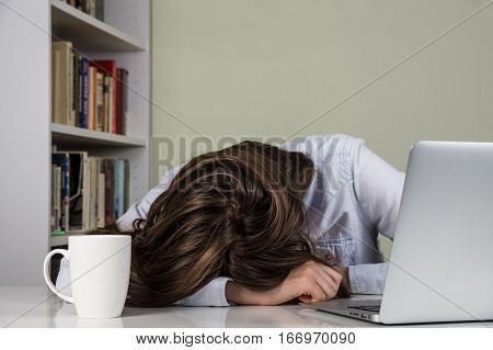Tired Girl Resting Her Image & Photo (Free Trial) | Bigstock