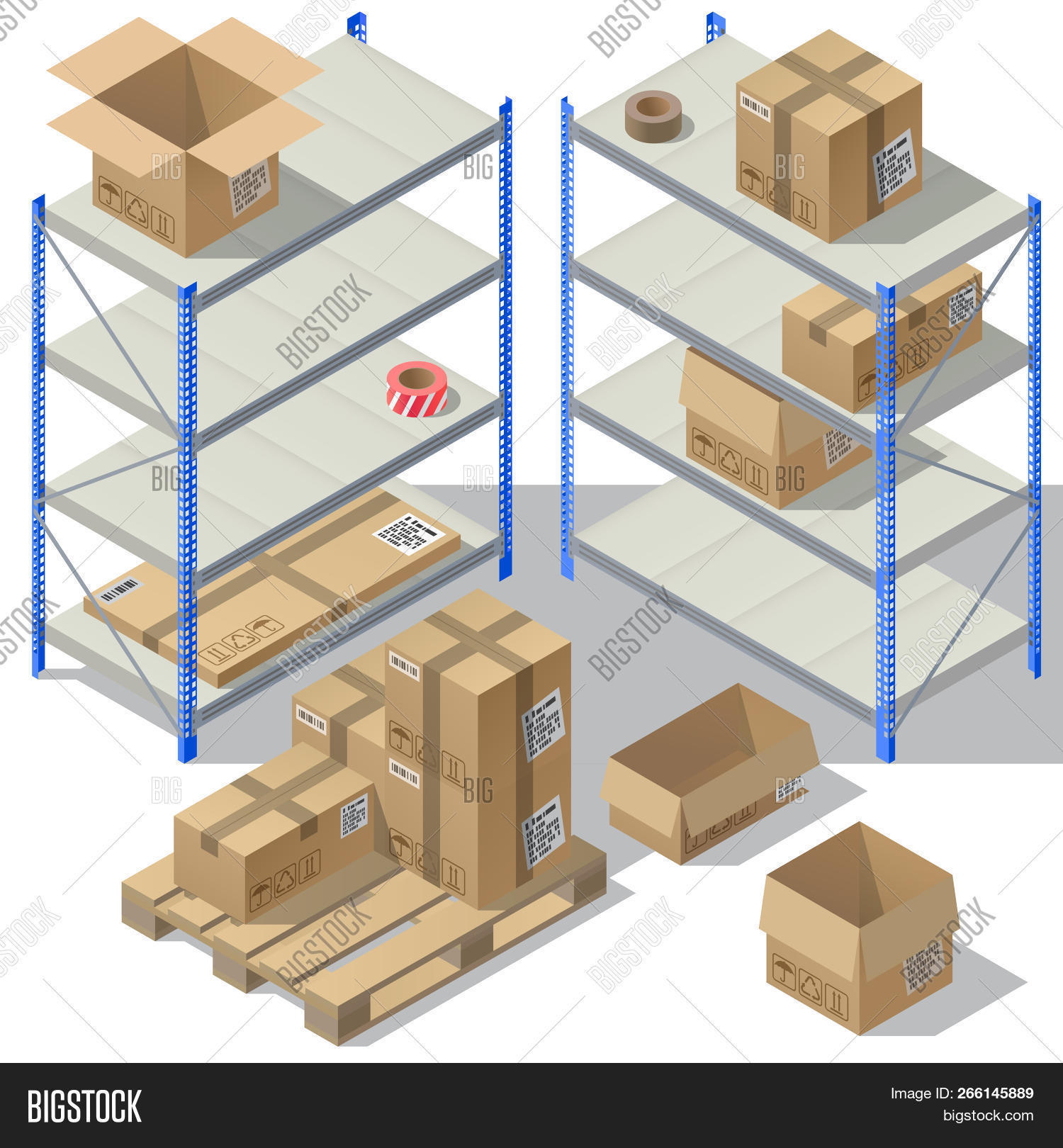 3d Isometric Storage Image & Photo (Free Trial) | Bigstock