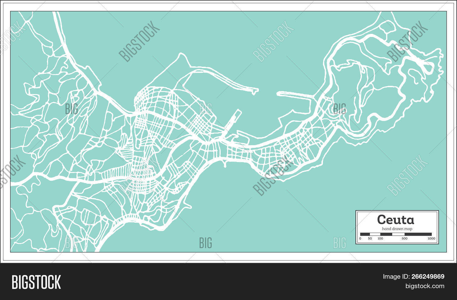 Ceuta Spain City Map Image & Photo (Free Trial) | Bigstock