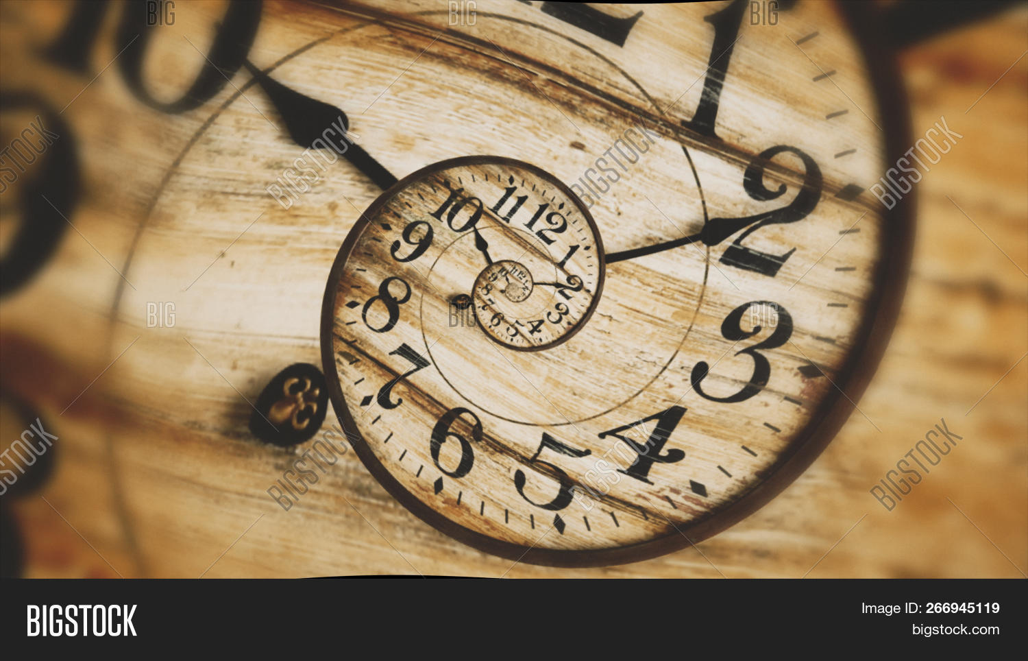 Rotating Spiral Clock Image & Photo (Free Trial) | Bigstock
