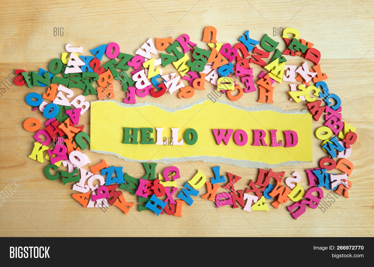 Hello World Message Image & Photo (Free Trial) | Bigstock