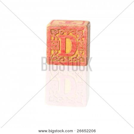 Wooden Block Letter D Image & Photo (Free Trial) | Bigstock