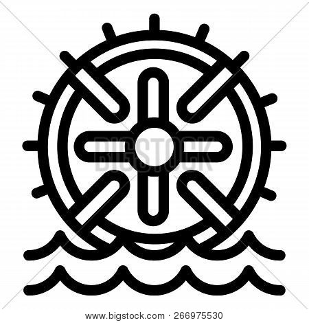 Water Wheel Energy Vector & Photo (Free Trial) | Bigstock