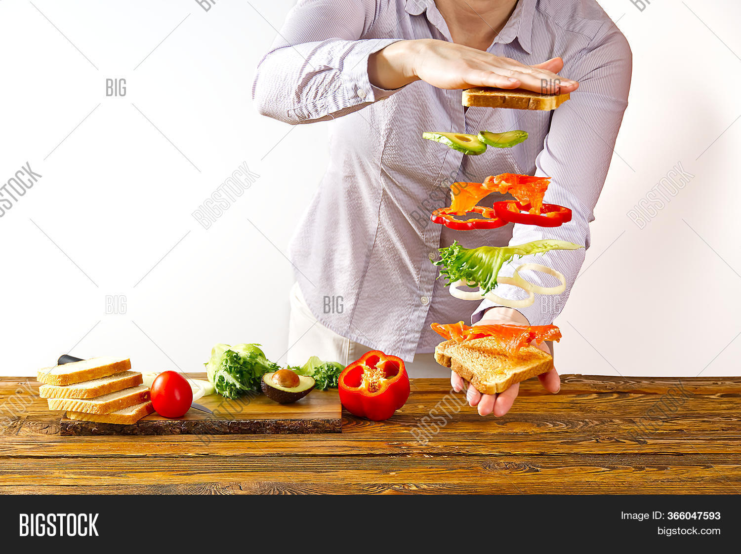 Flying Sandwich. Image & Photo (Free Trial) | Bigstock