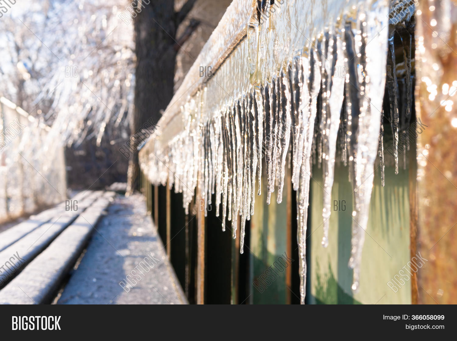 Icicles Hang On Wall Image & Photo (Free Trial) | Bigstock