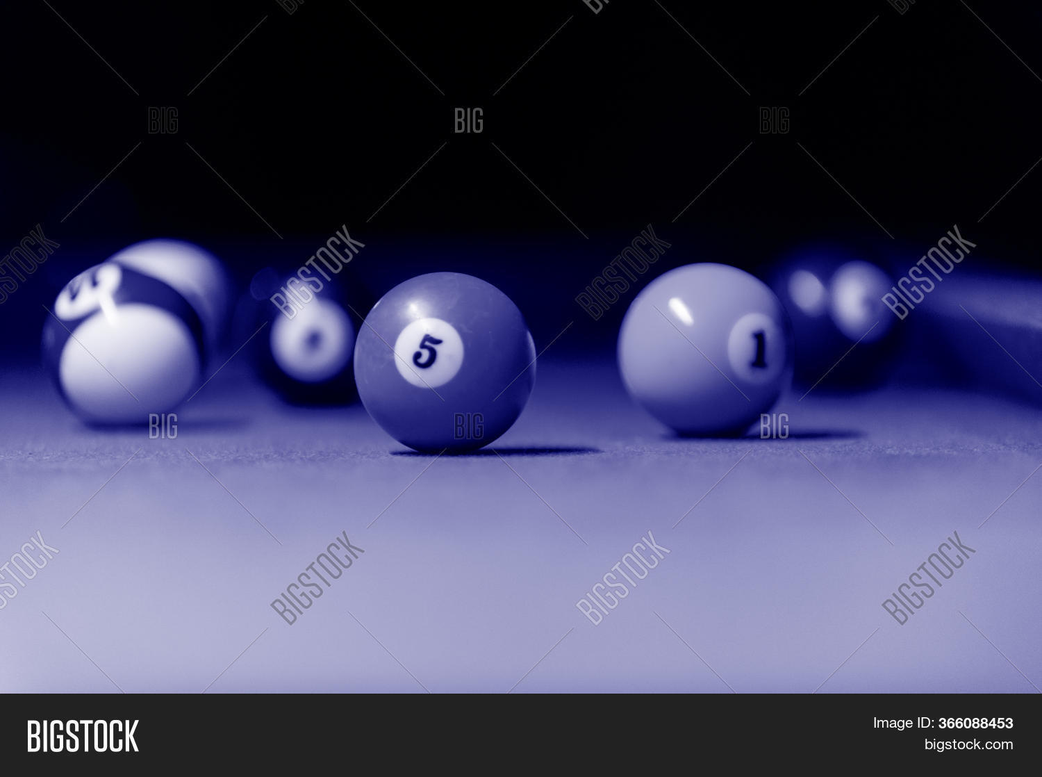 Billiard Balls Blue Image & Photo (Free Trial) | Bigstock