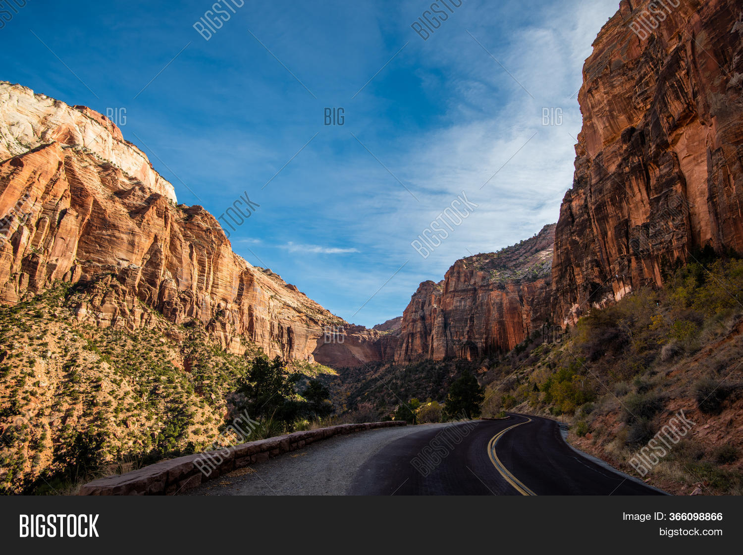 Mountain Road Zion Image & Photo (Free Trial) | Bigstock