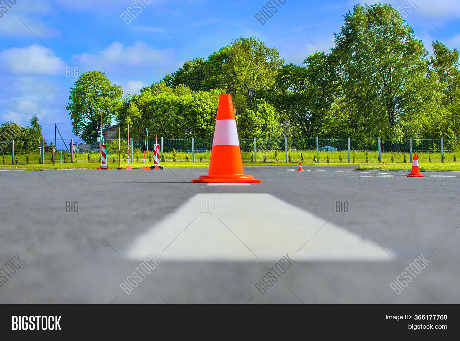 Traffic Cone Standing Image & Photo (Free Trial) | Bigstock