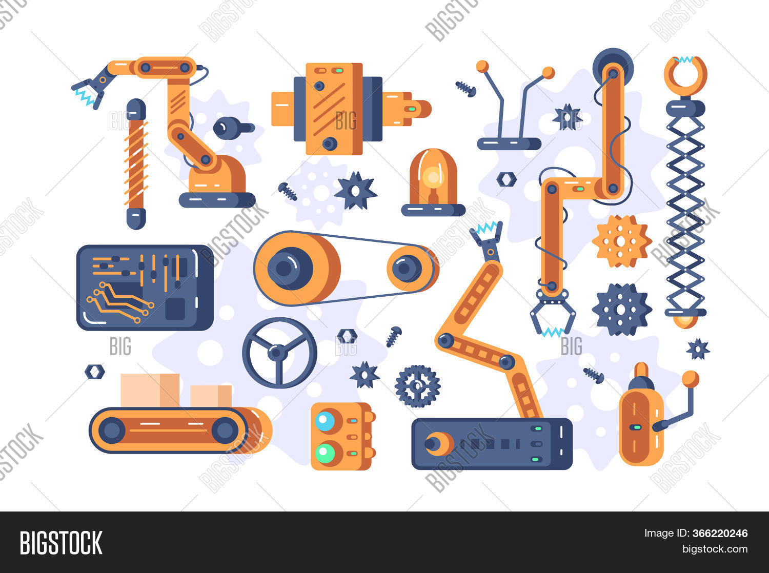 Mechanism Parts Set Image & Photo (Free Trial) | Bigstock