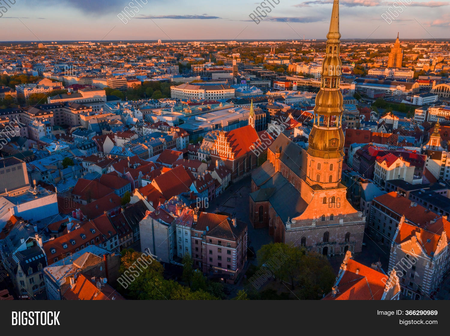 Aerial View Riga Old Image & Photo (Free Trial) | Bigstock