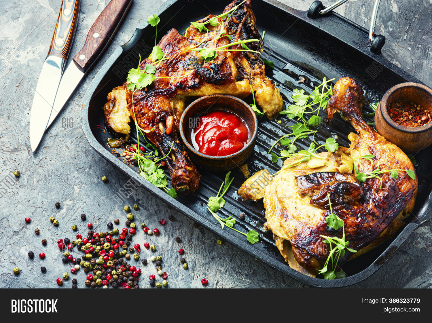 Grilled Chicken Pan Image & Photo (Free Trial) | Bigstock