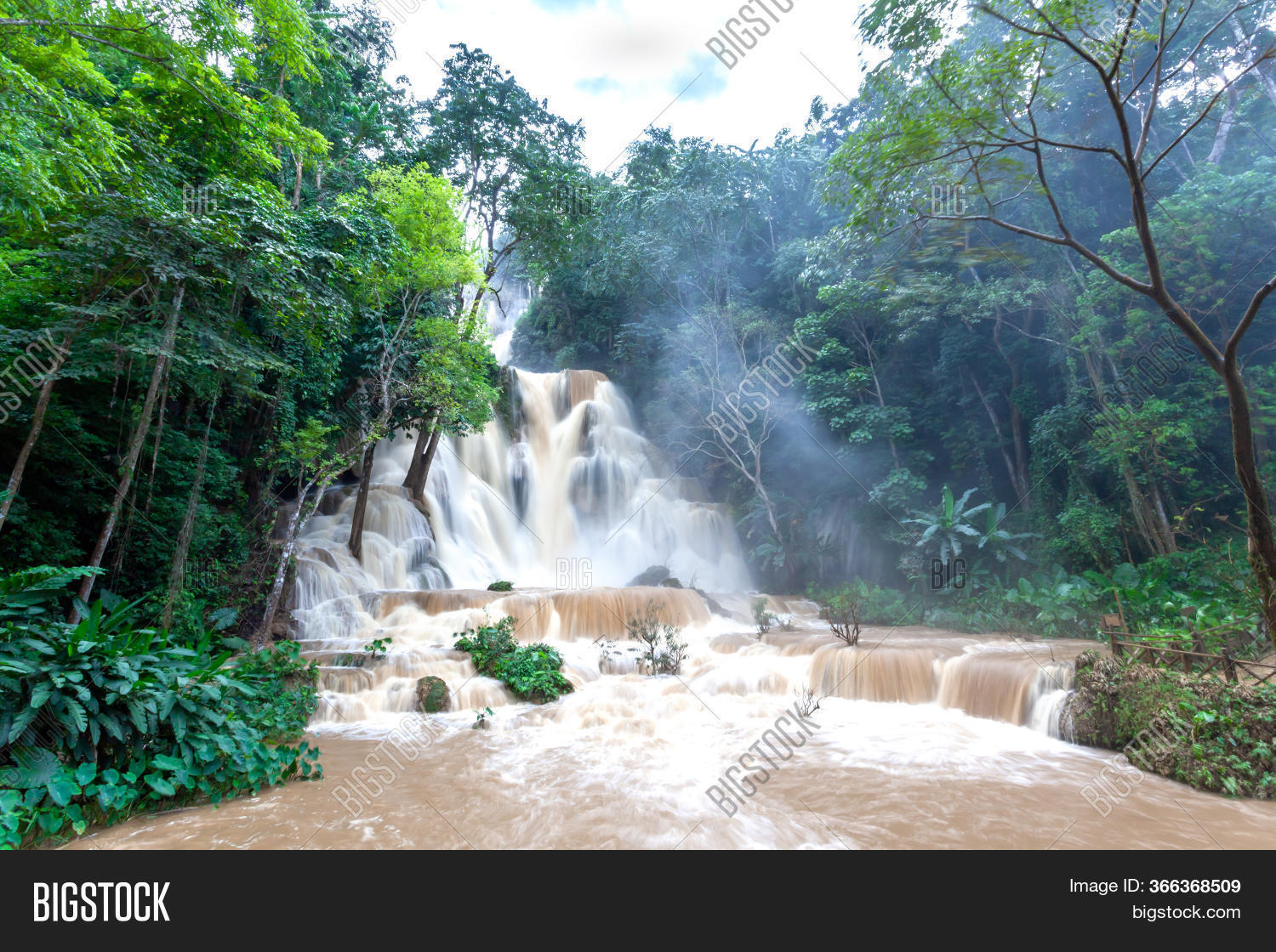 Kuang Si Water Fall Image & Photo (Free Trial) | Bigstock