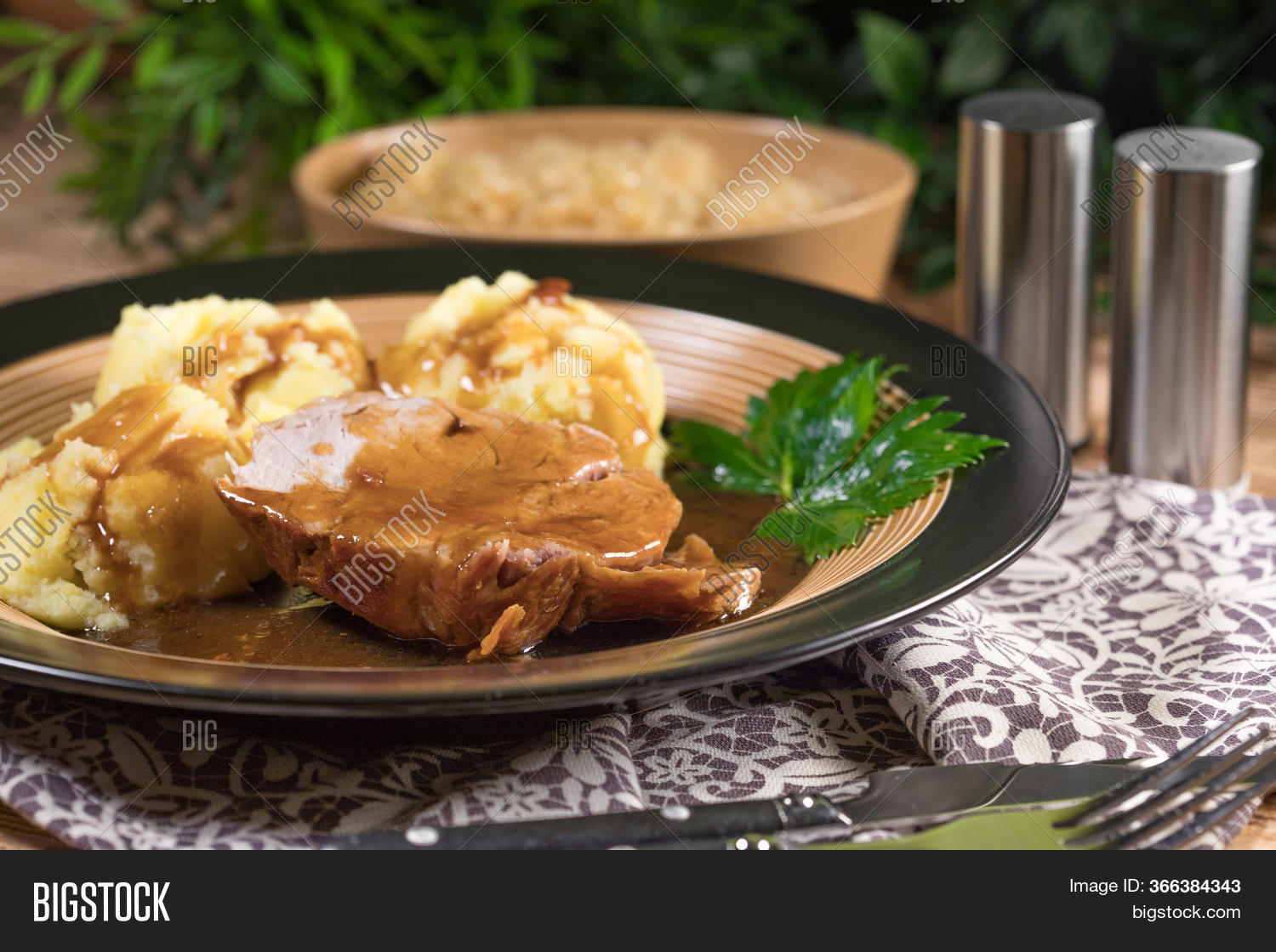 Braised Pork Neck Own Image And Photo Free Trial Bigstock