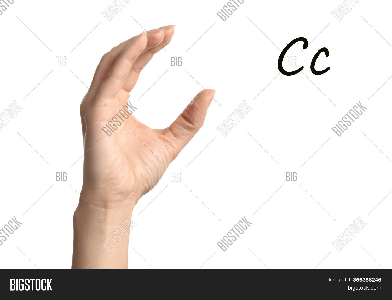 Woman Showing Letter C Image & Photo (Free Trial) | Bigstock