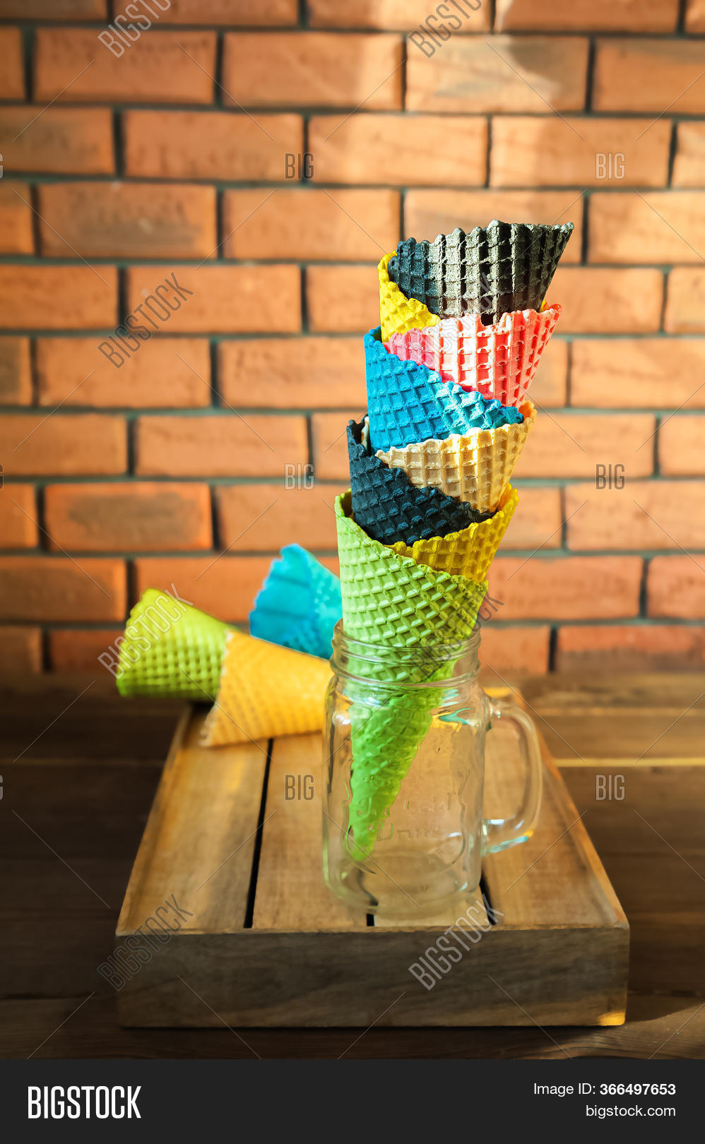 Ice Cream Horns Jar. Image & Photo (Free Trial) | Bigstock