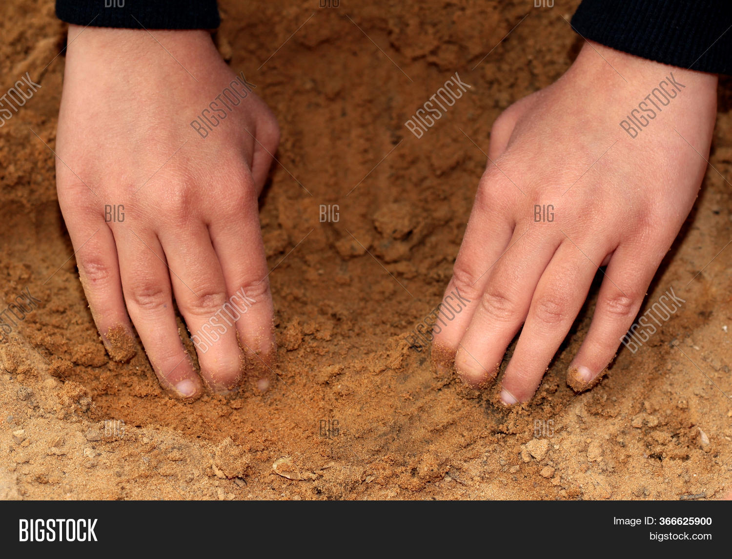 Dig Hole Your Hands. Image & Photo (Free Trial) | Bigstock