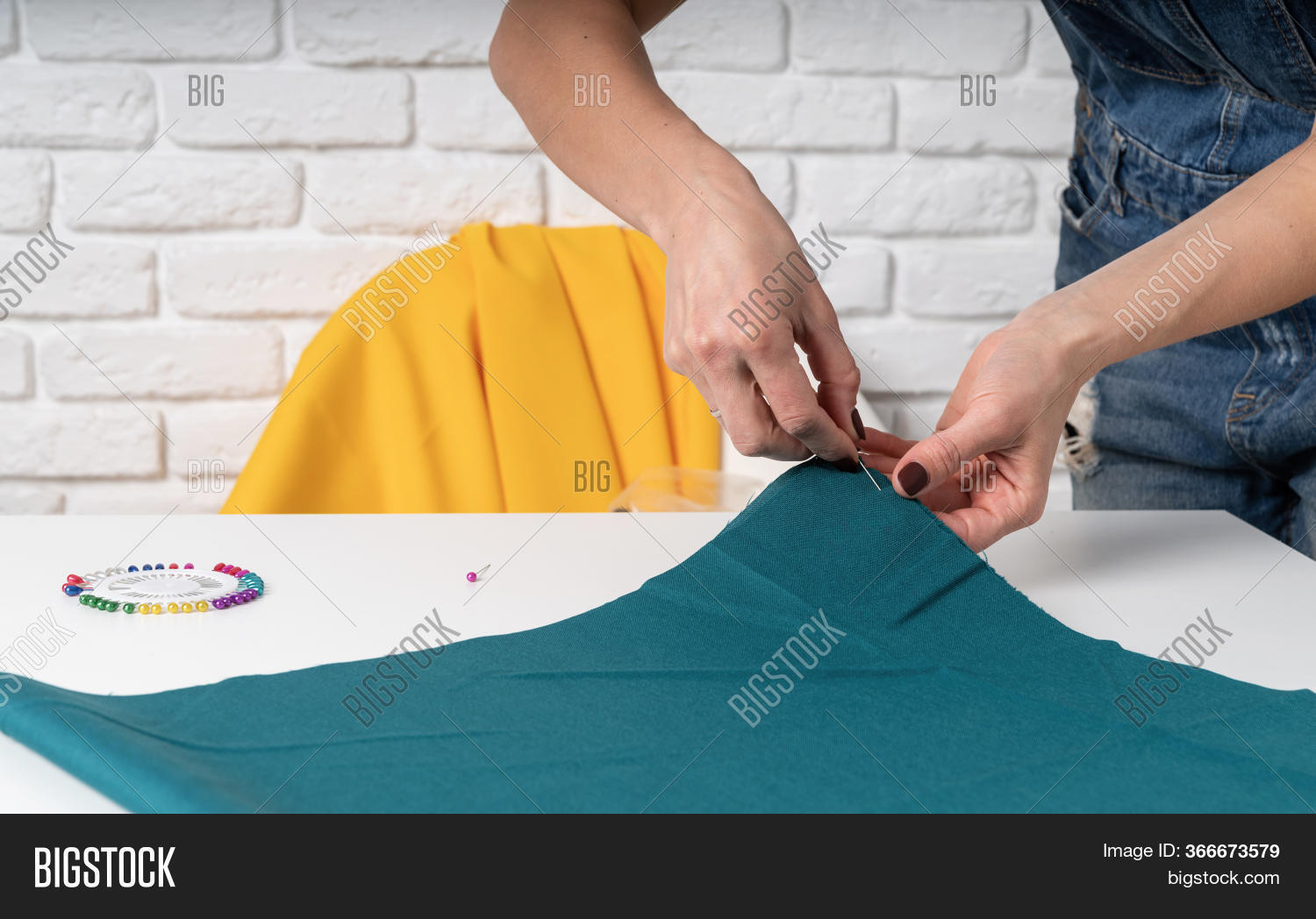 Young Woman Sewing Image & Photo (Free Trial) | Bigstock