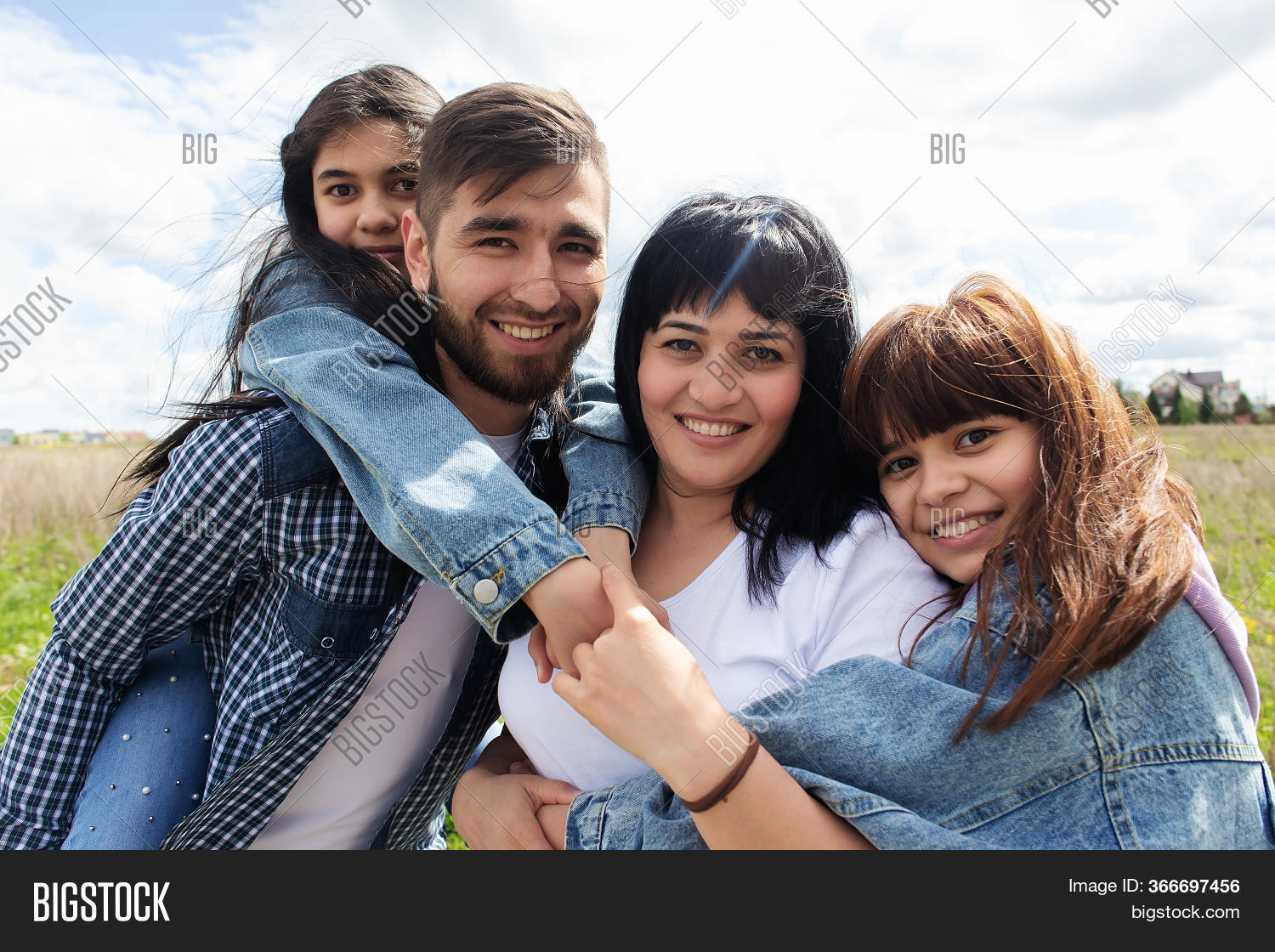 Happy Beautiful Family Image & Photo (Free Trial) | Bigstock
