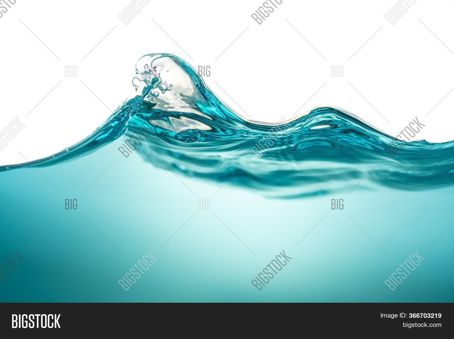 Wave Pure Blue Water, Image & Photo (Free Trial) | Bigstock