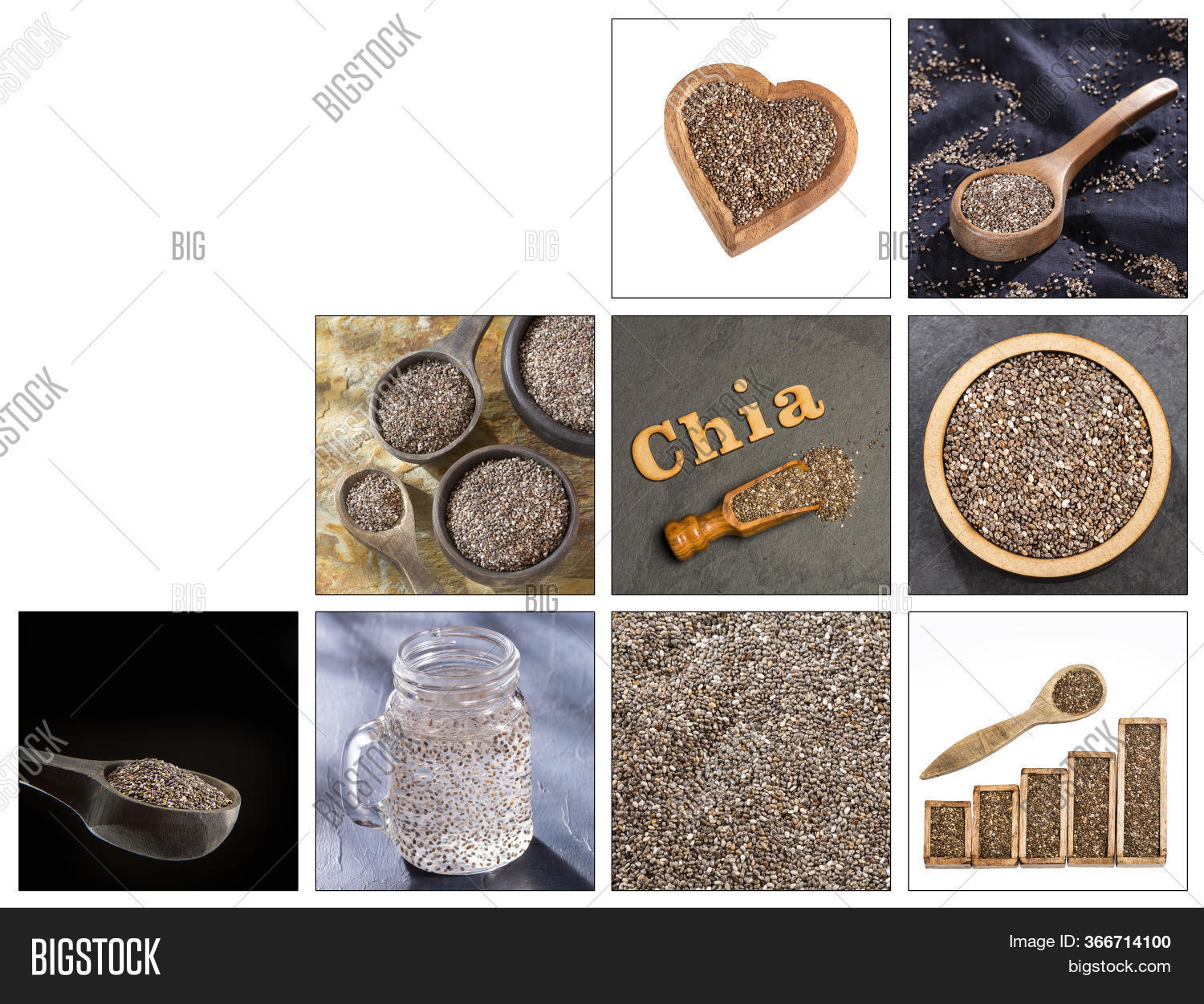 Creative Collage Chia Image & Photo (Free Trial) | Bigstock