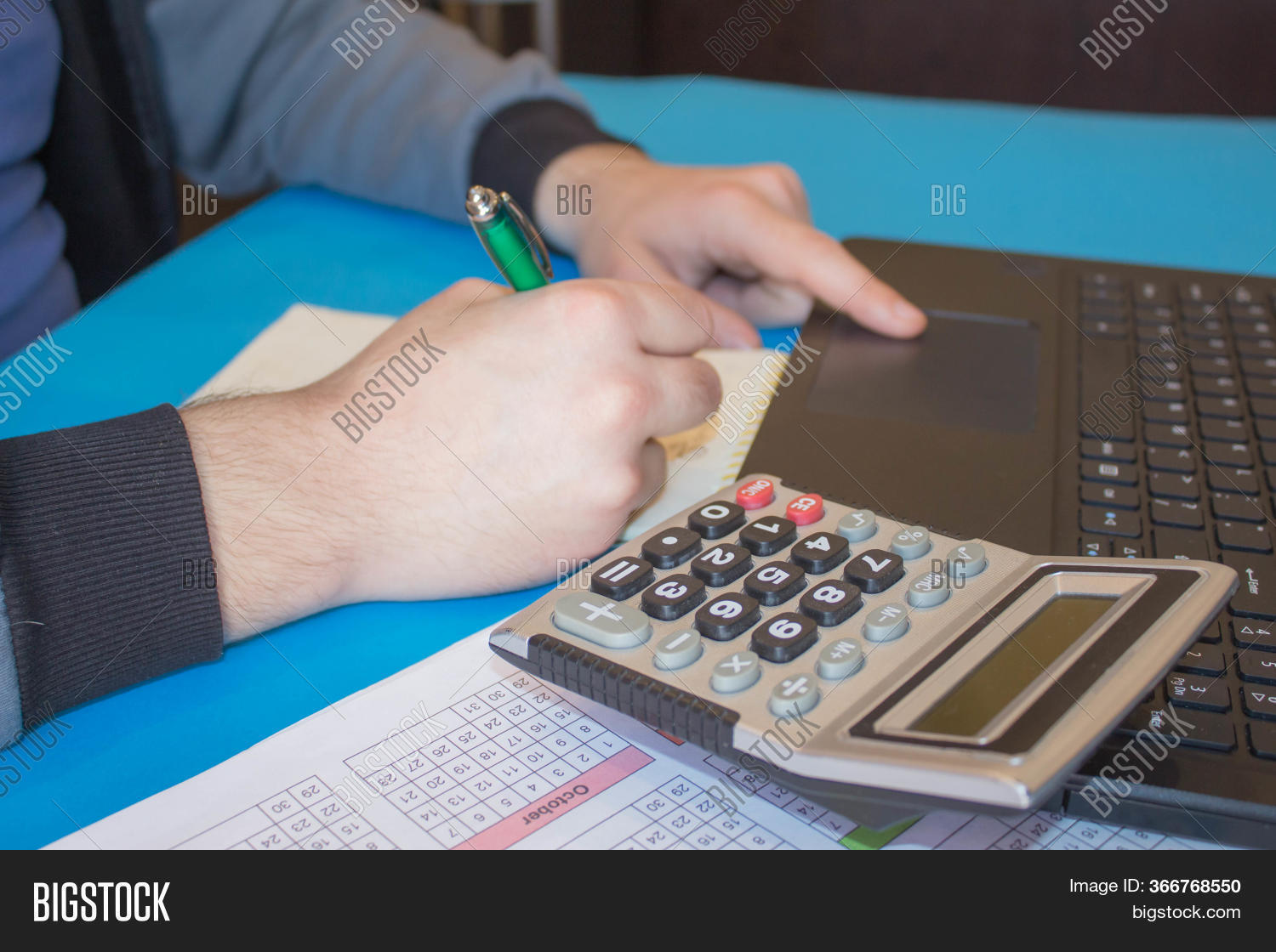 Man Hand Calculator Image & Photo (Free Trial) | Bigstock
