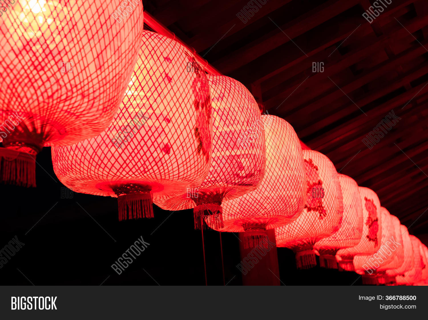 Chinese Lamps Red. Image & Photo (Free Trial) | Bigstock