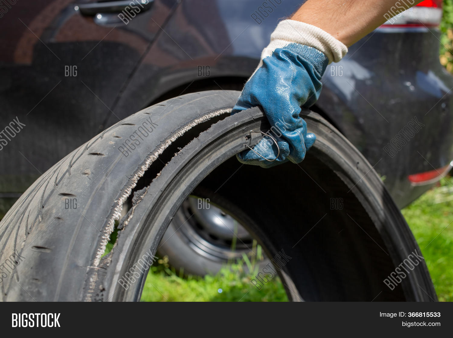 Broken Wheel. Hand Image & Photo (Free Trial) | Bigstock