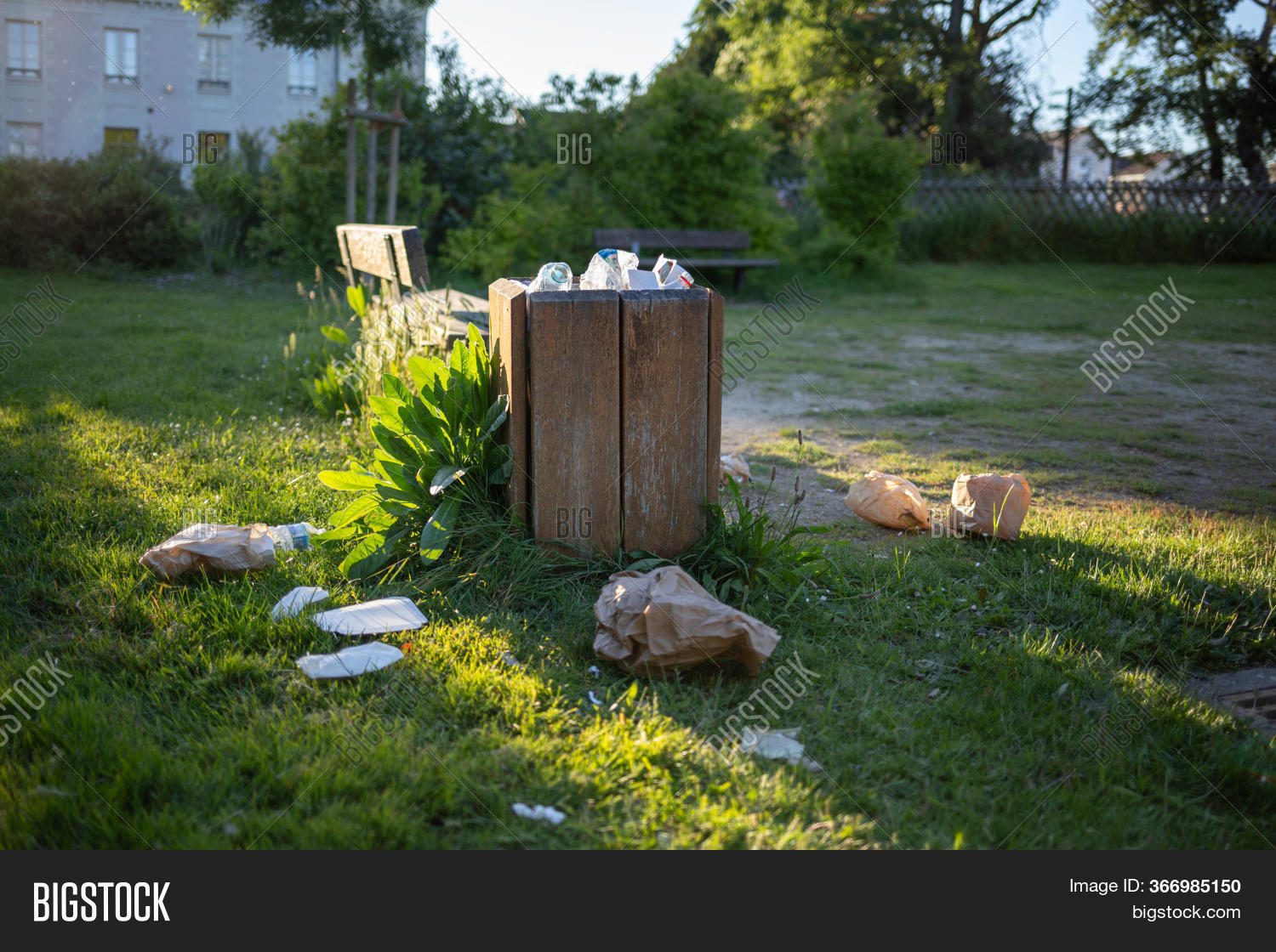 Overloaded Trash Bin Image & Photo (Free Trial) | Bigstock