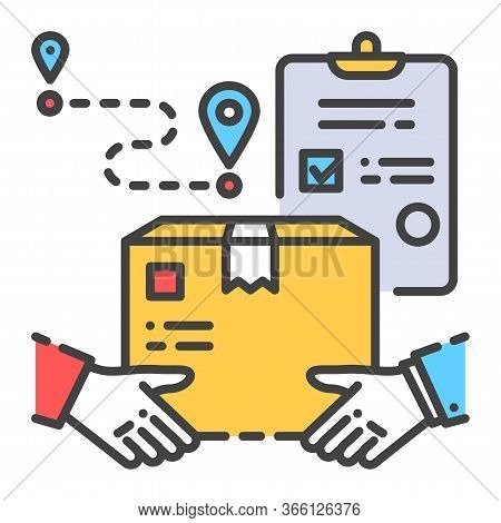 Hand Hand Delivery Vector & Photo (Free Trial) | Bigstock