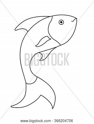 how to draw a fish jumping out of water easy