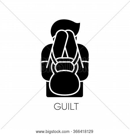 Guilt Black Glyph Vector & Photo (Free Trial) | Bigstock